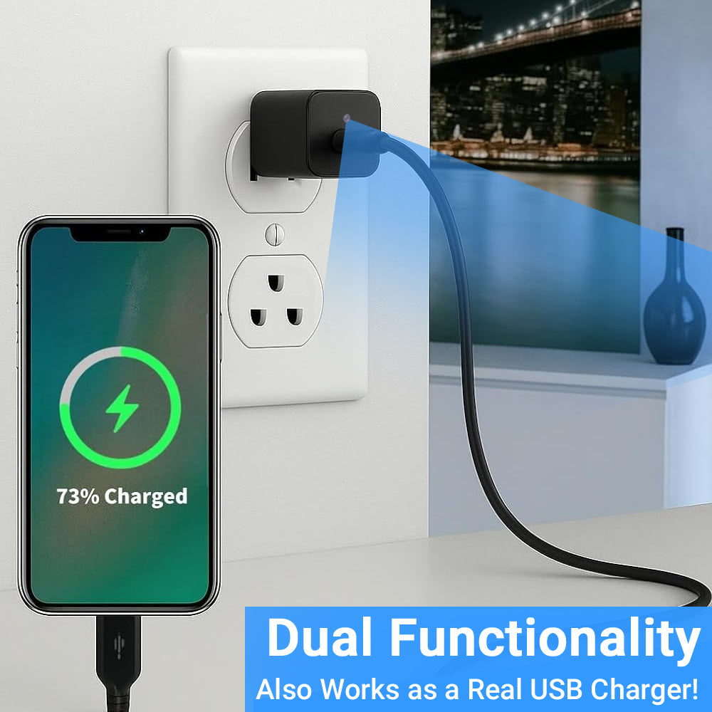 Eye4Spy Hidden Spy Camera USB Charger – 1080P HD Mini Camera (No WiFi)